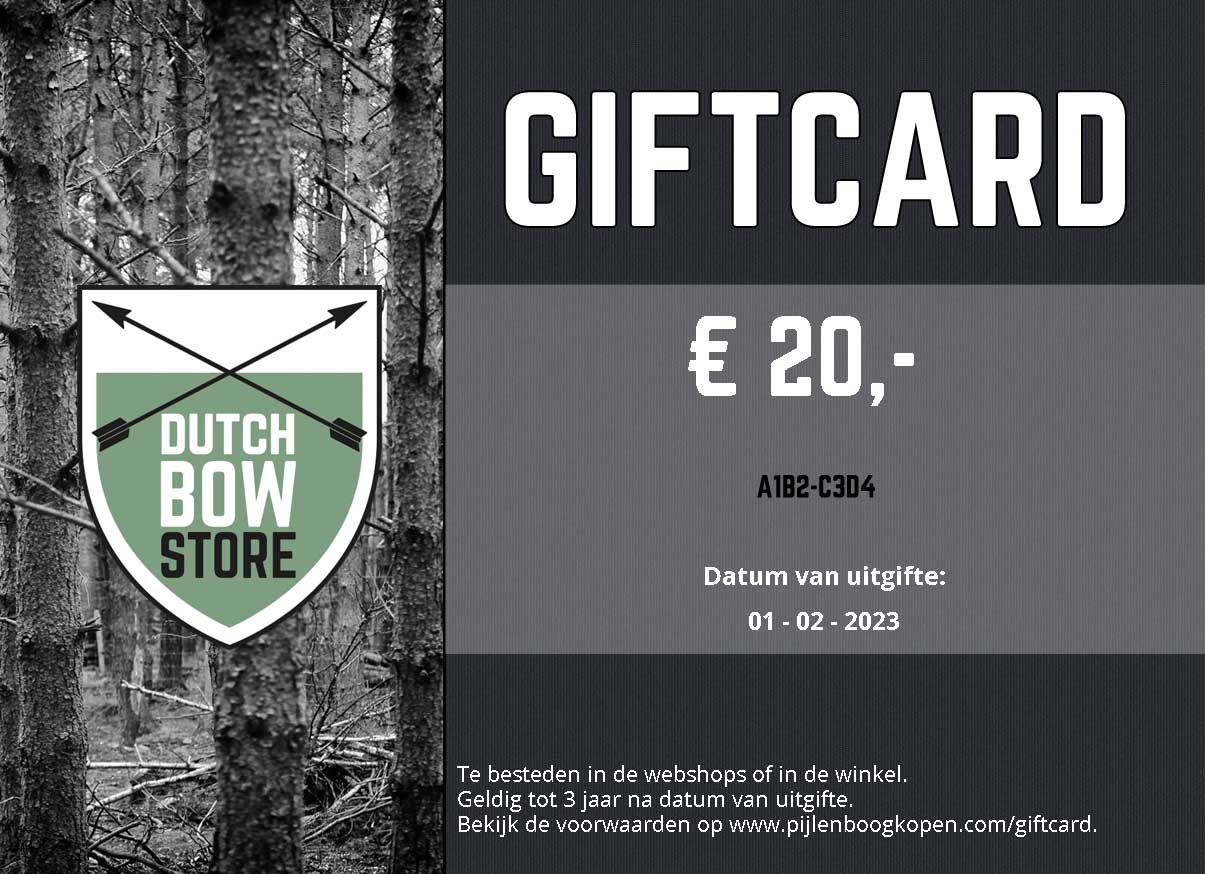 Cadeaubon 20 euro | Pijlenboogkopen.com